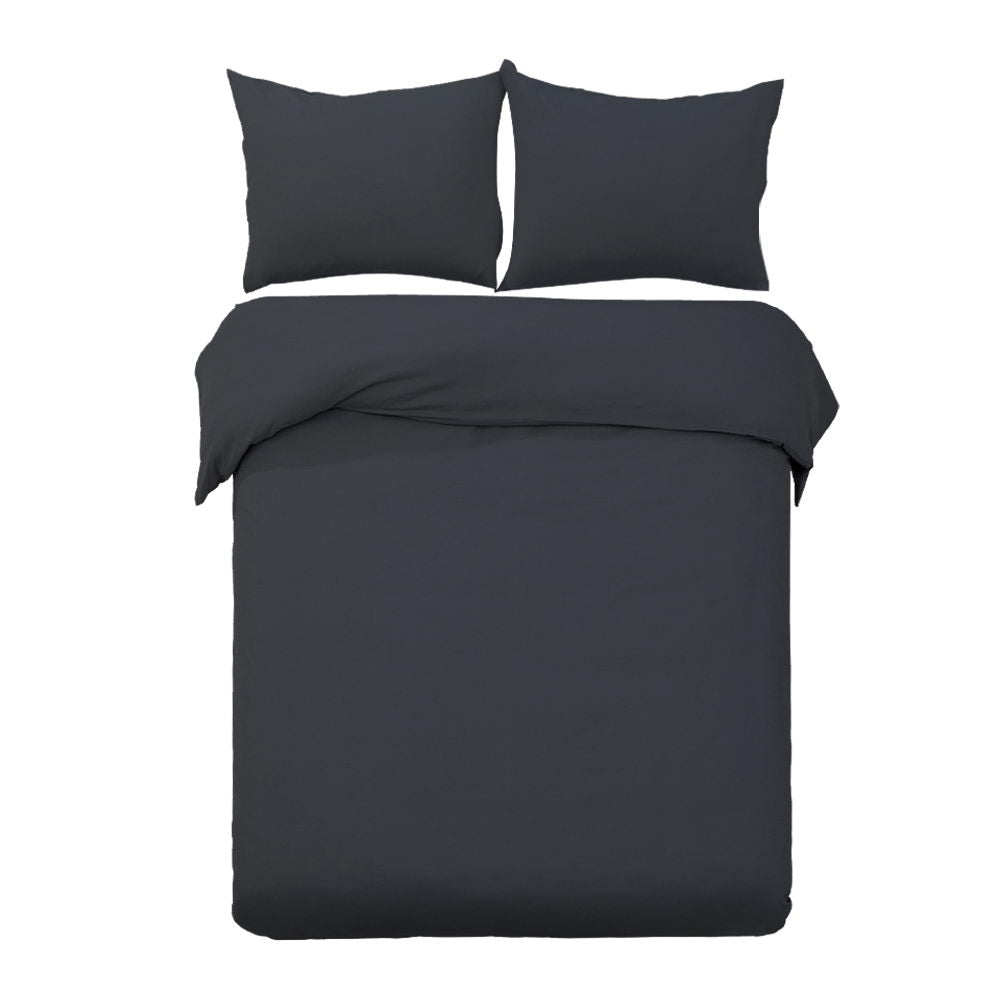 KING Quilt Cover Set Classic Black Factory Buys king-quilt-cover-set-classic-black-factory-buys