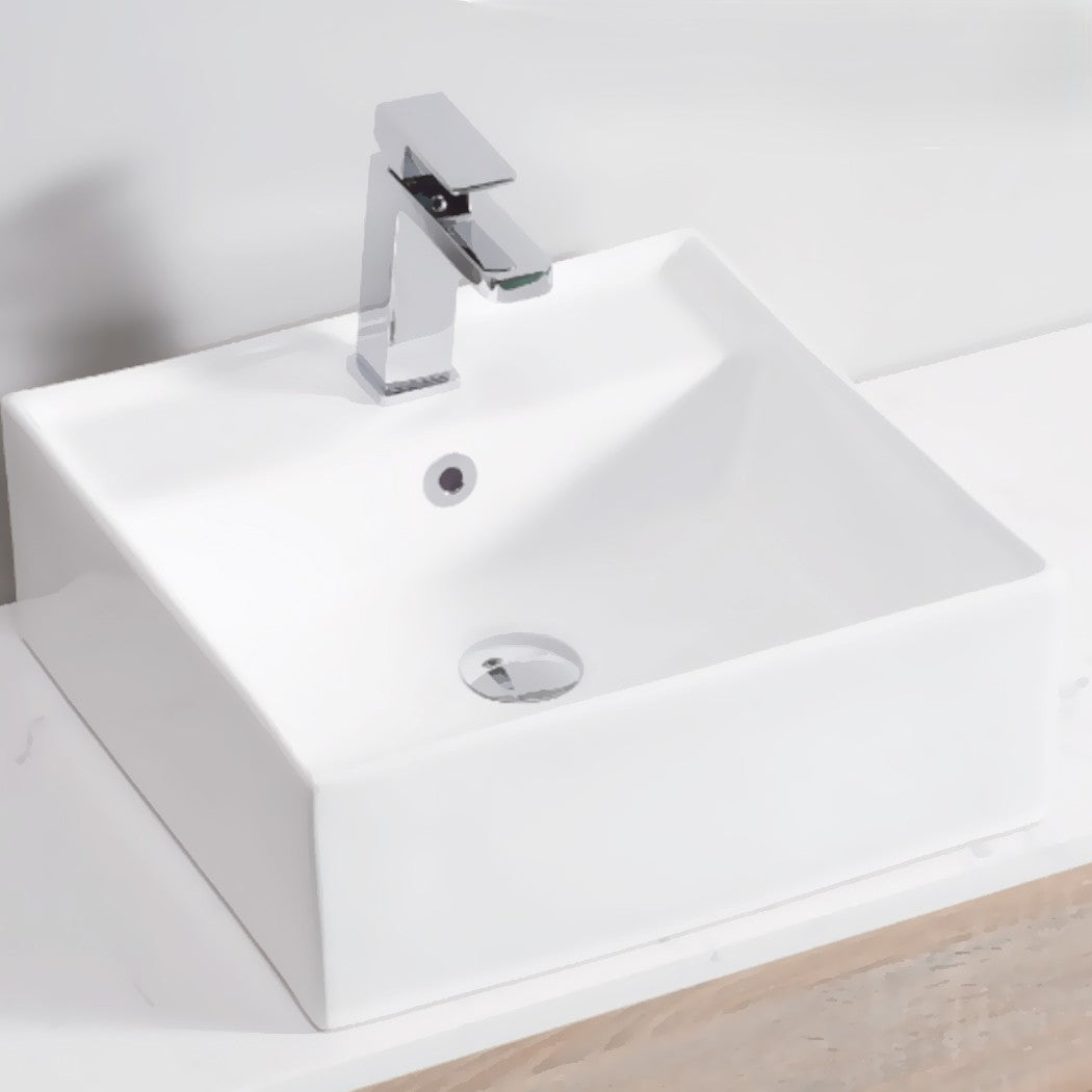 Ceramic Basin Bathroom Wash Counter - Rectangle – Factory Buys
